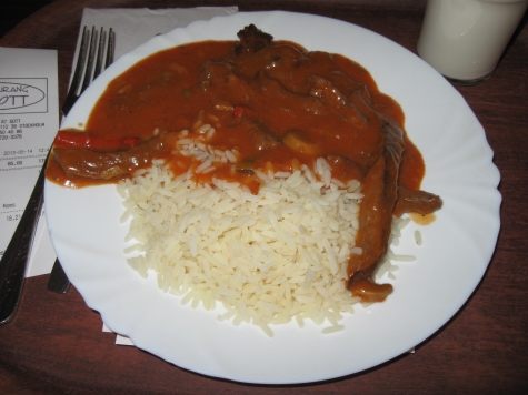 RESTAURANGKARTAN.SE » Ät Gott » biffstroganoff med ris god men lite ...