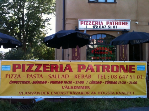 PIZZAKARTAN.SE » Pizzeria Patrone » patrone