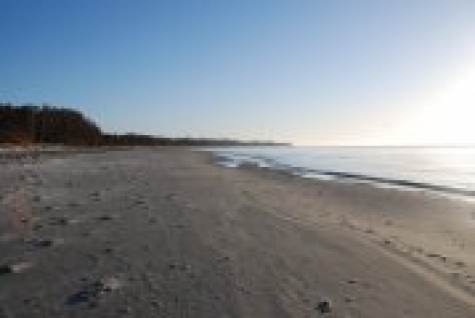 BADKARTAN.SE » Borrby strand, Kyhl » Solnedgång