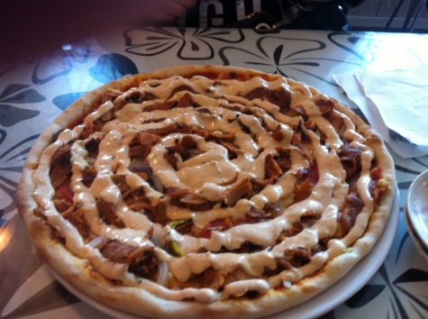 RESTAURANGKARTAN.SE » Pizzeria bozo » Kebabpizza Balkan