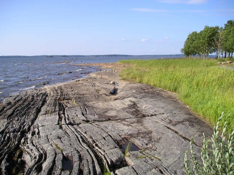 BADKARTAN.SE » Ekudden, Vänern » Klippbadet vid Ekudden