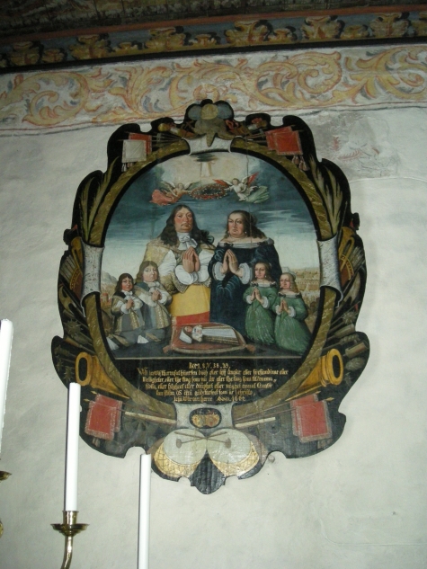 KYRKOKARTAN.SE » Norra Sandsjö kyrka » Epitafium över Johan Printz ...